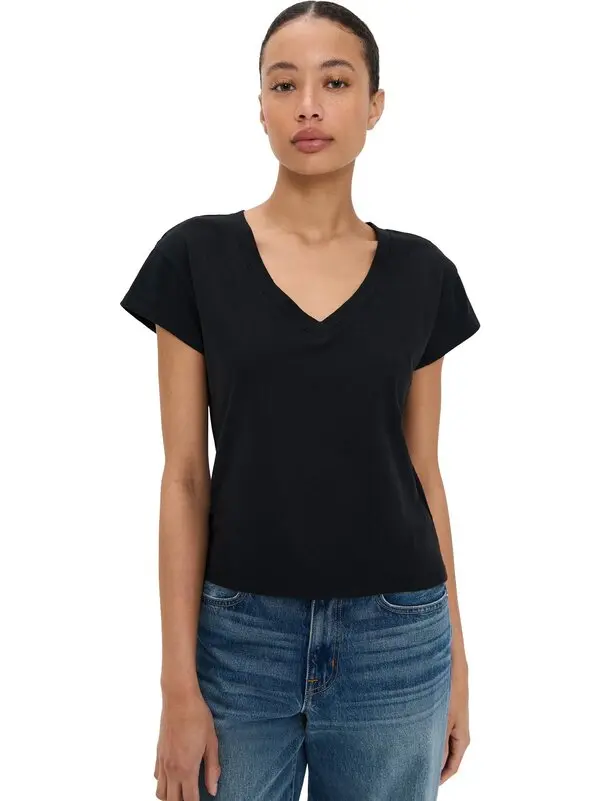 Z Supply Modern V-neck Tee - Black
