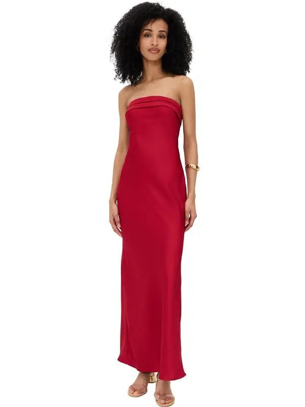 RUNAWAY THE LABEL Delilah Maxi Dress - Red