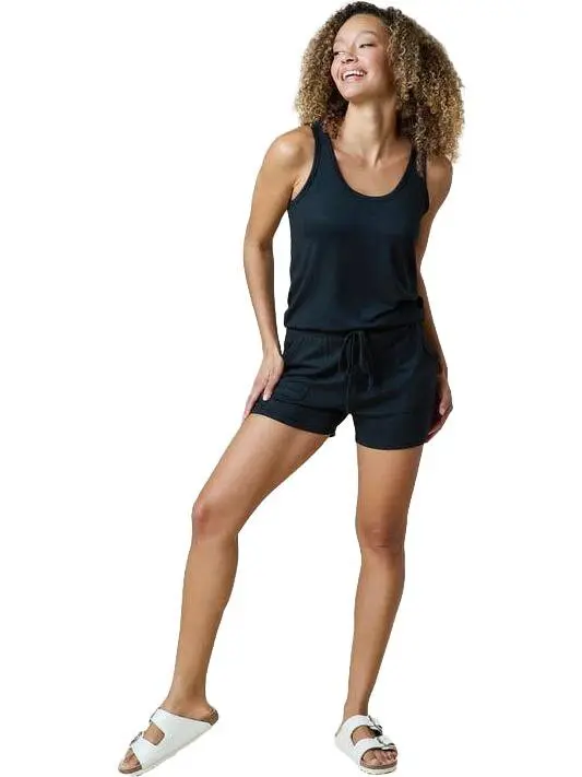 SOFTIES Dream Jersey Tank Top With Shorts Set - Black