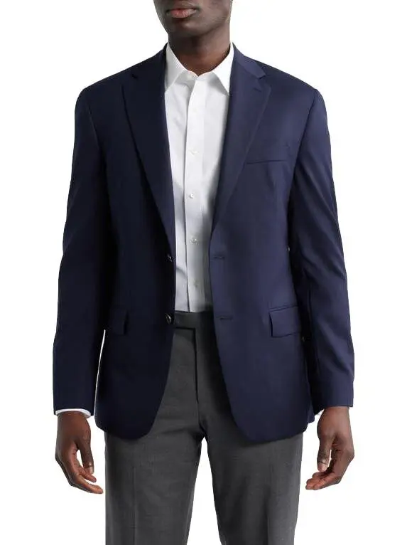 Hart Schaffner Marx Basic Streck Wool Blazer - Navy
