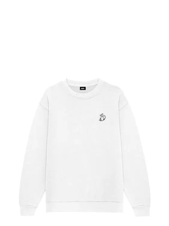 DALIX Heavyweight Relaxed Sweatshirt - White