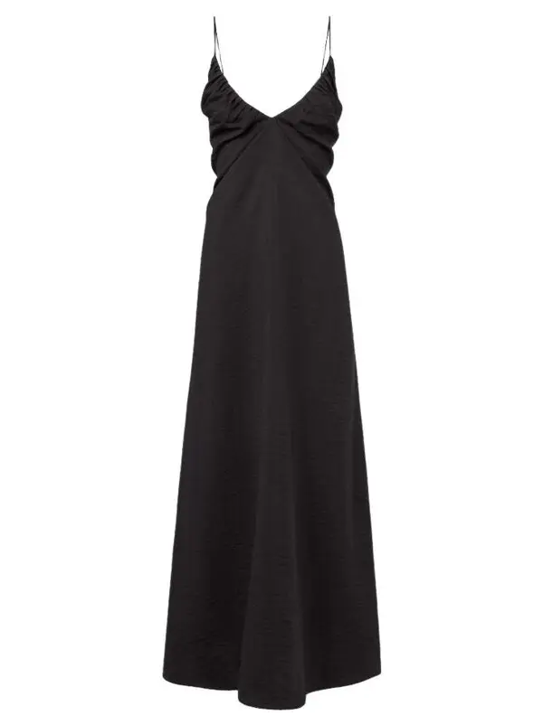 RÓHE Silk-blend Maxi Dress - Black