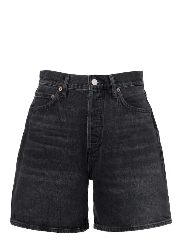 AGOLDE Dame High-rise Denim Shorts - Black