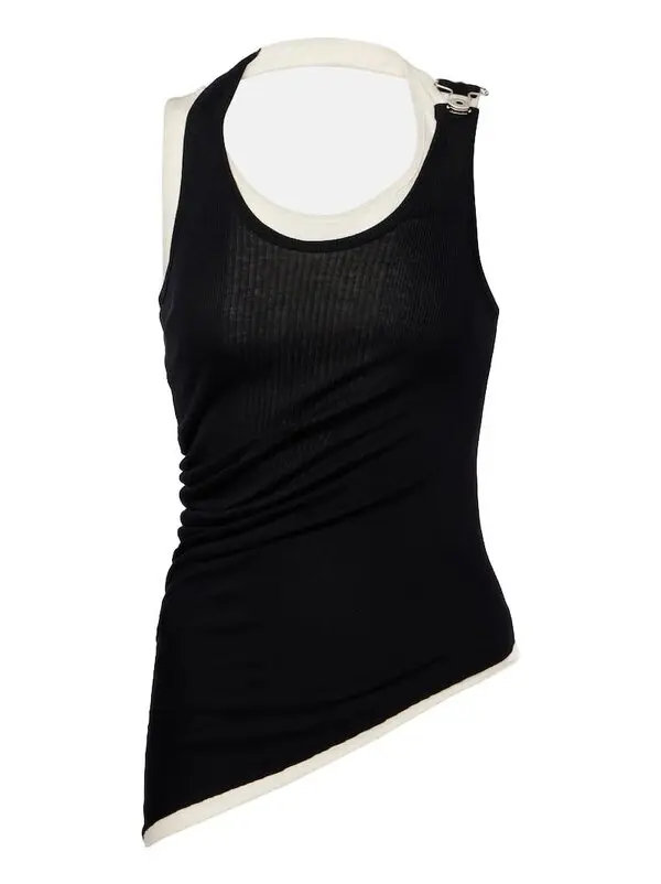 Jean Paul Gaultier Layered Tank Top - Black