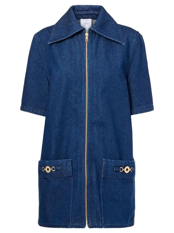 Patou Denim Mini Dress - Blue