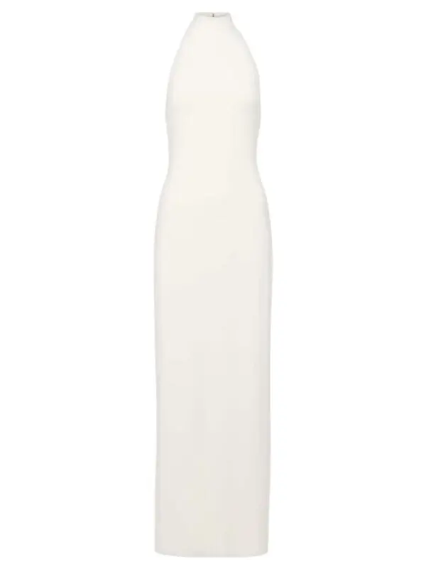 BANANHOT Carrie Halterneck Maxi Dress - White