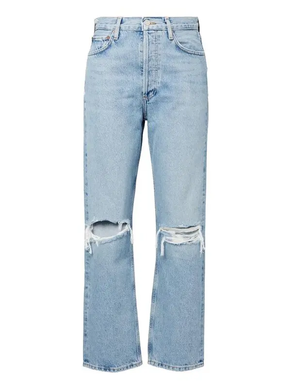 AGOLDE 90s Mid-rise Straight Jeans In Imagine Wash - Blue