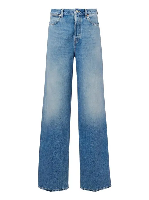 Gucci Wide-leg Jeans - Blue