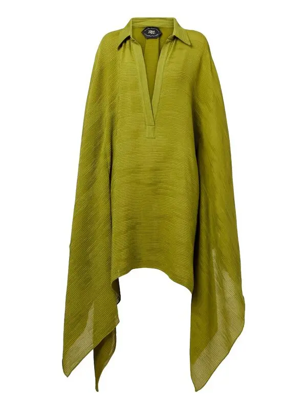 TALLER MARMO Guadalupe Pleated Kaftan - Green