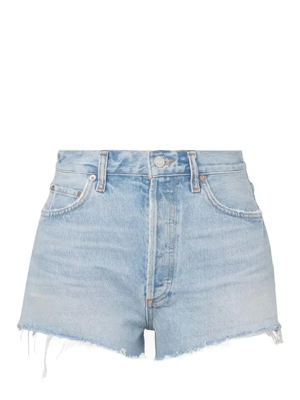 AGOLDE Ridley High-rise Denim Shorts - Blue