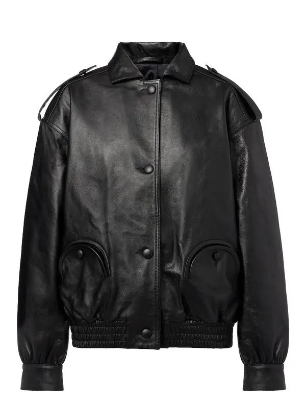 BLAZÉ MILANO Charlie Leather Jacket - Black