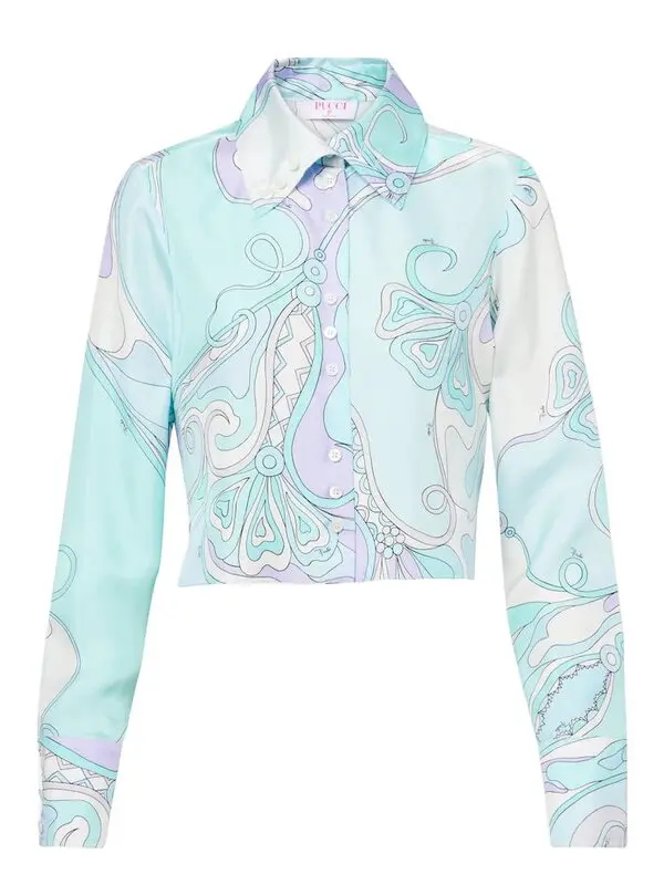 Emilio Pucci Orchidee Silk Shirt - Multicoloured