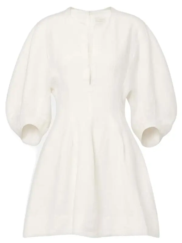 Faithfull The Brand Soleil Linen Minidress - White