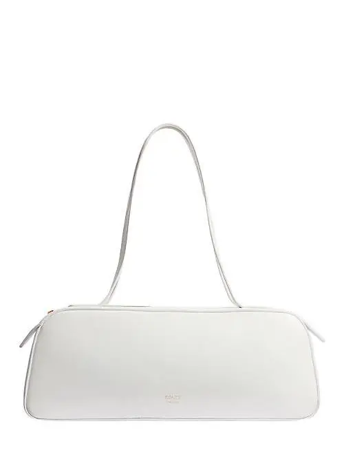 Khaite Simona Leather Shoulder Bag - Optic White