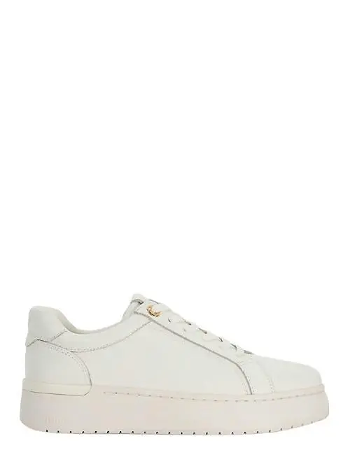 DUNE Leather Low-top Trainers - White Leather