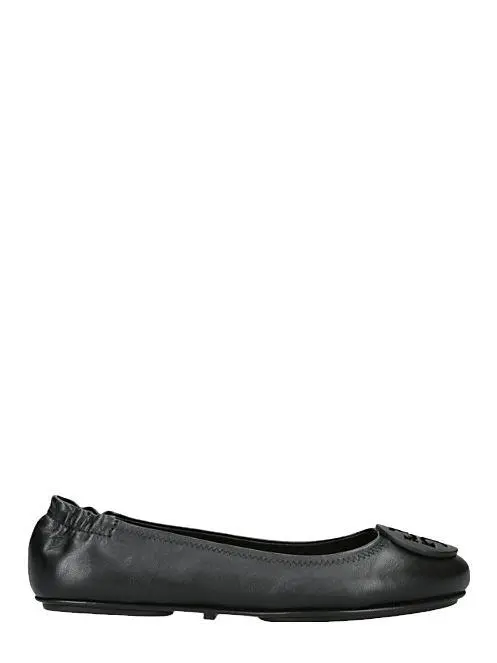 Tory Burch Minnie Leather Ballet Flats - Black