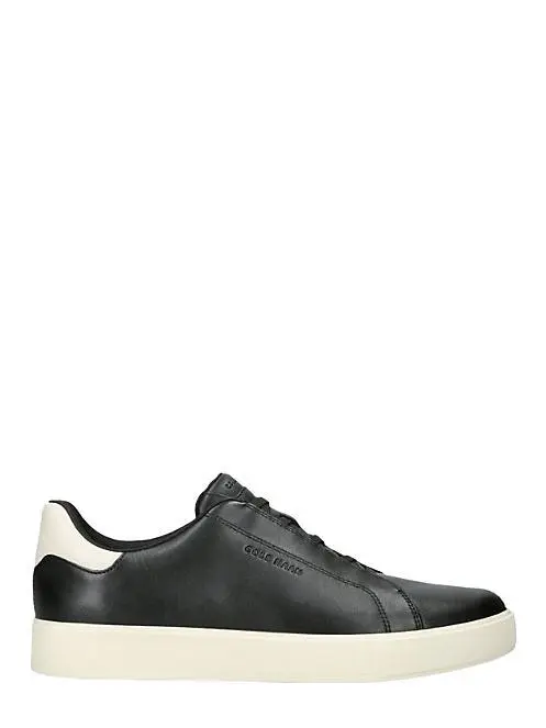 Cole Haan Grandpro Luxe Leather Low-top Trainers - Blk/white