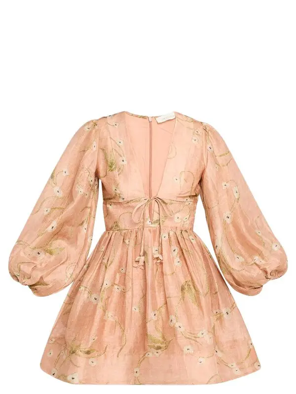 Zimmermann Illuminate Drawn Mini Dress - Dancing Floral