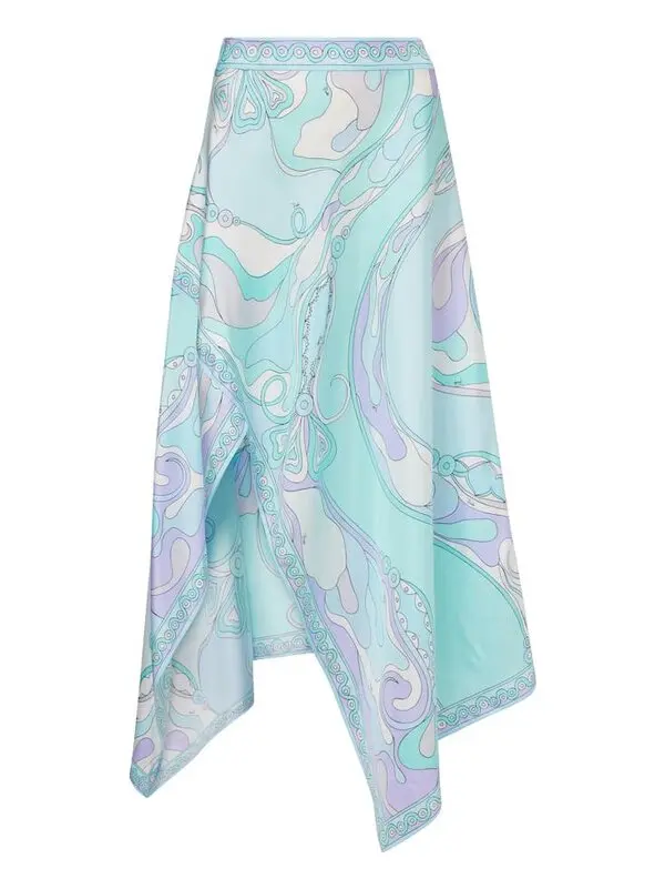 Emilio Pucci Orchidee Printed Maxi Skirt - Multicoloured