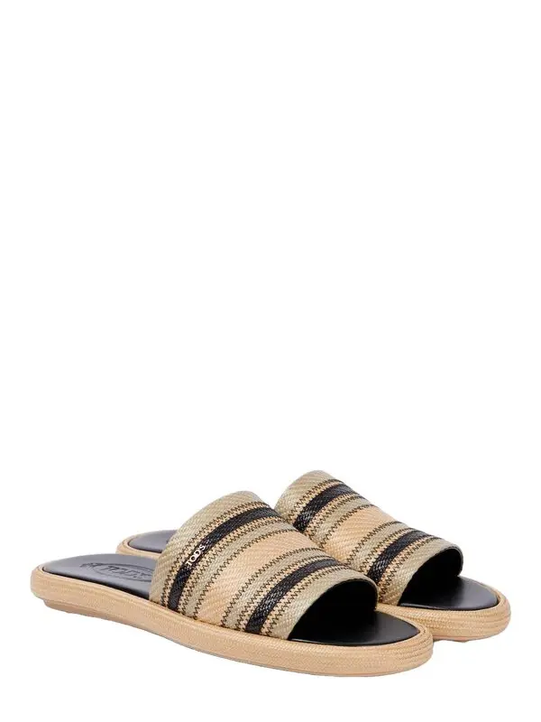 TOD'S Striped Mules - Multicoloured