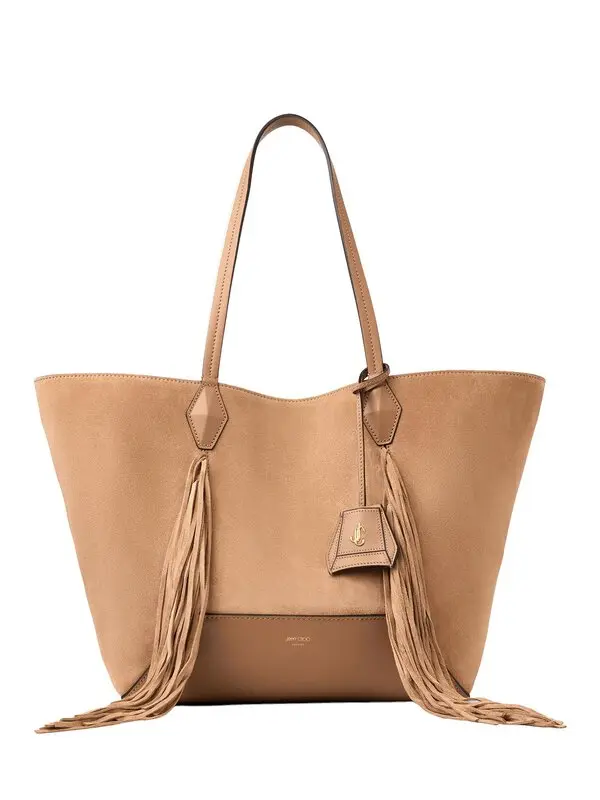 JIMMY CHOO Diamond Tote Bag - Toffee/gold