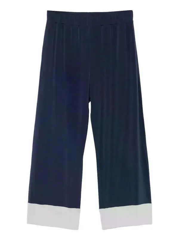 LE TRICOT PERUGIA Two-tone Trousers - Blue