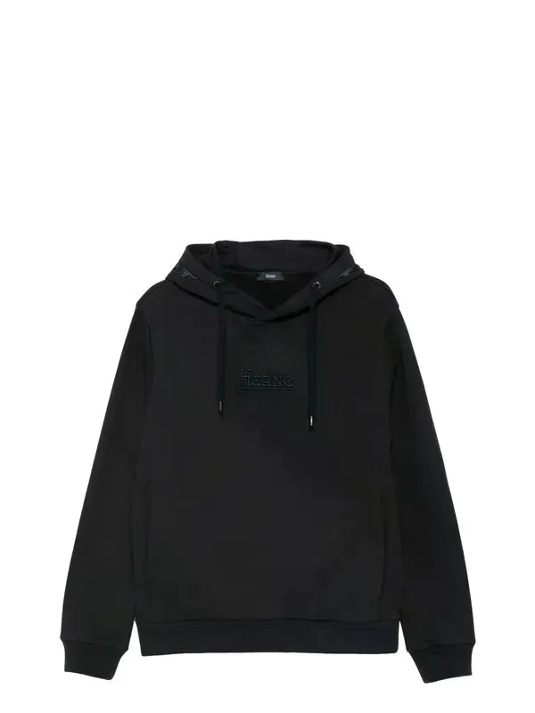 Herno Cotton Hoodie - Blue