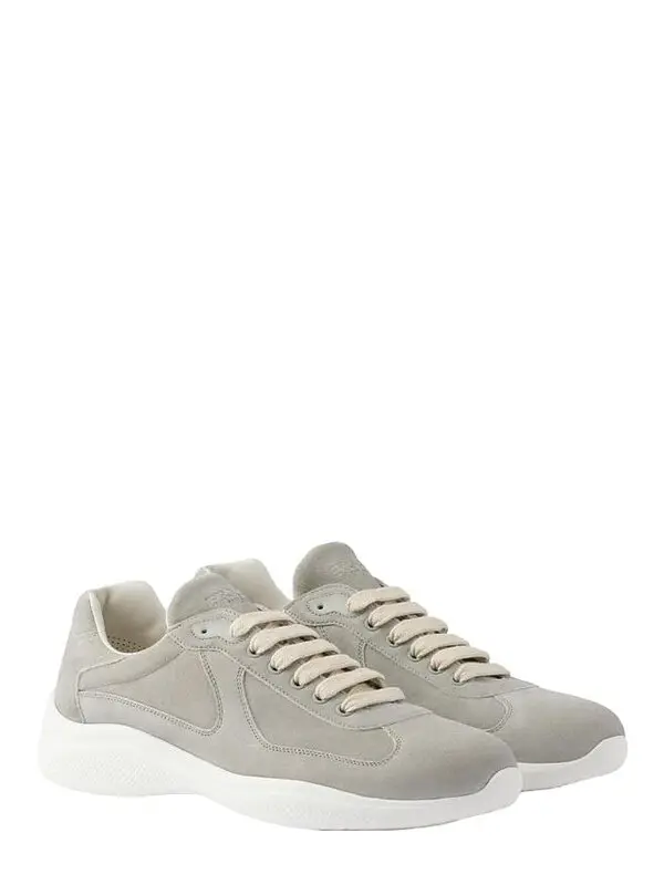 Prada America's Cup Suede Sneakers - Grey