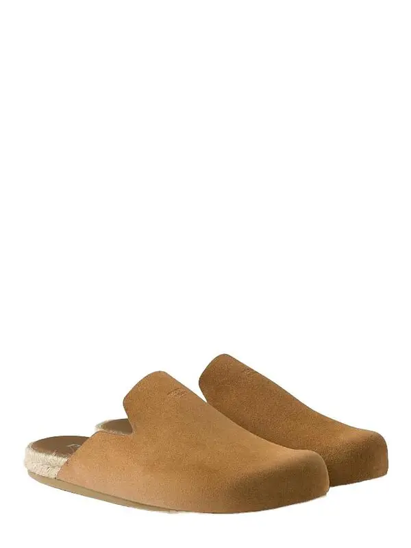 Prada Suede Mules - Cinnamon