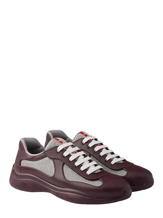 Prada America's Cup Sneakers - Burgundy