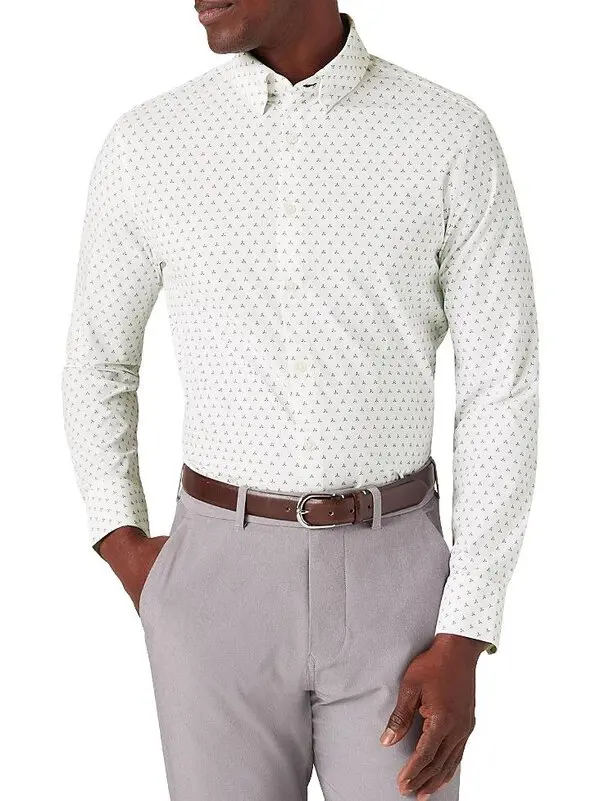 Mizzen+main Leeward Long Sleeve Dress Shirt - Carolina Star