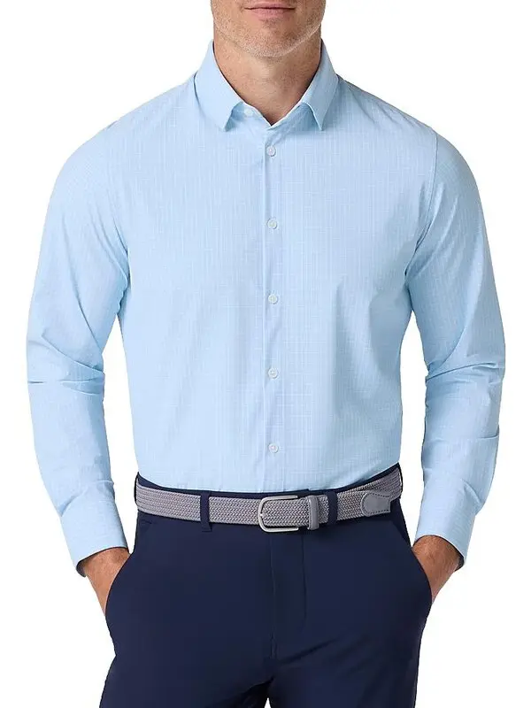 Mizzen+main Leeward Long Sleeve Dress Shirt - Light Pastel Blue