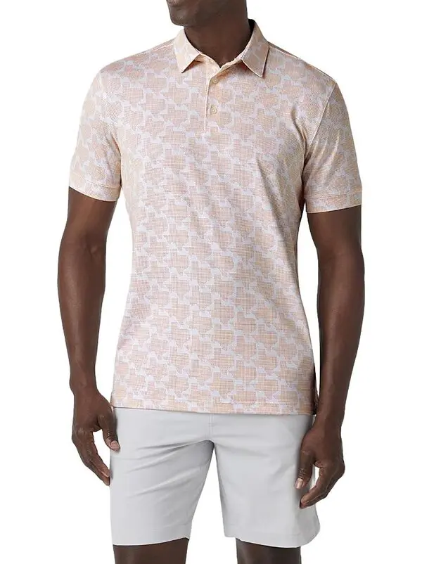 Mizzen+main Versa Short Sleeve Polo - Orange