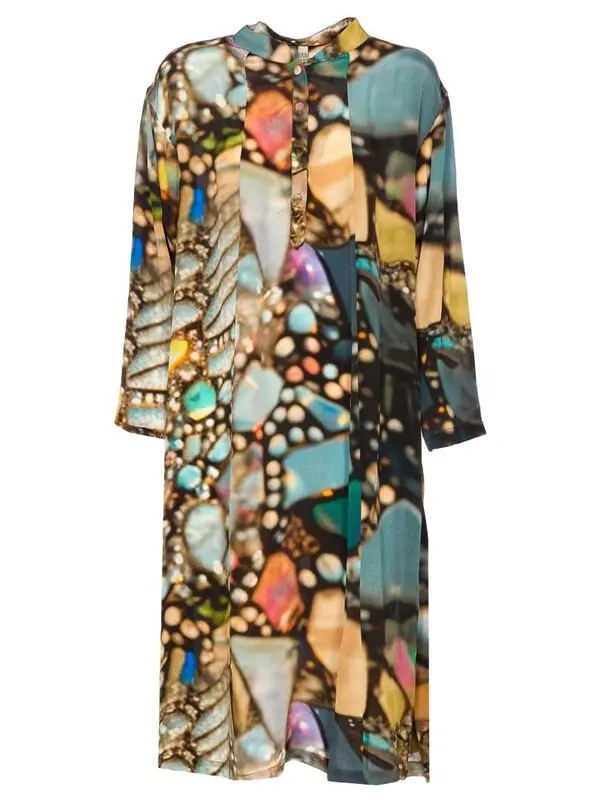 YAVI Printed Dress - Multicolour