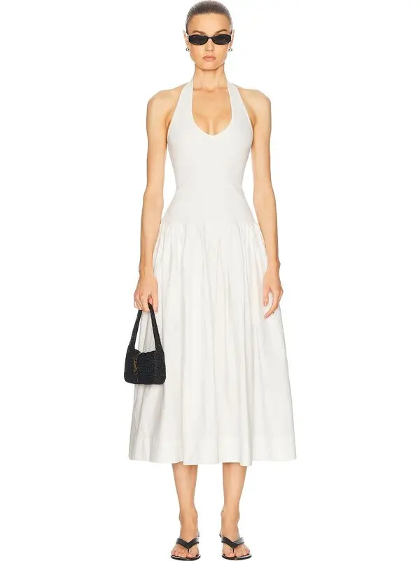 L'academie By Marianna Kara Midi Dress - White