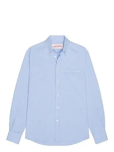 Valentino Garavani V Logo Signature Shirt - Sky Spring