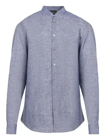 Emporio Armani Shirt Size Linen - Blue