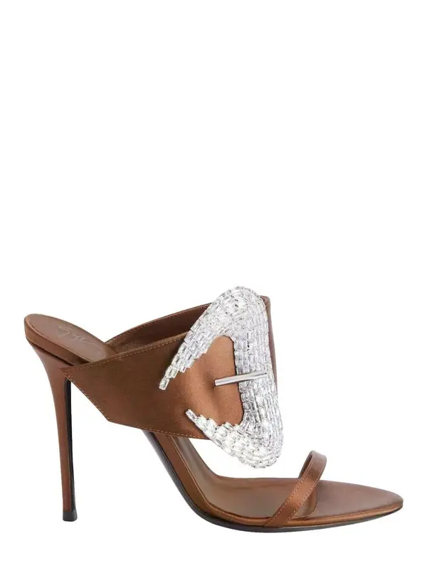GIUSEPPE ZANOTTI Ludhovica 105mm Mules - Brown
