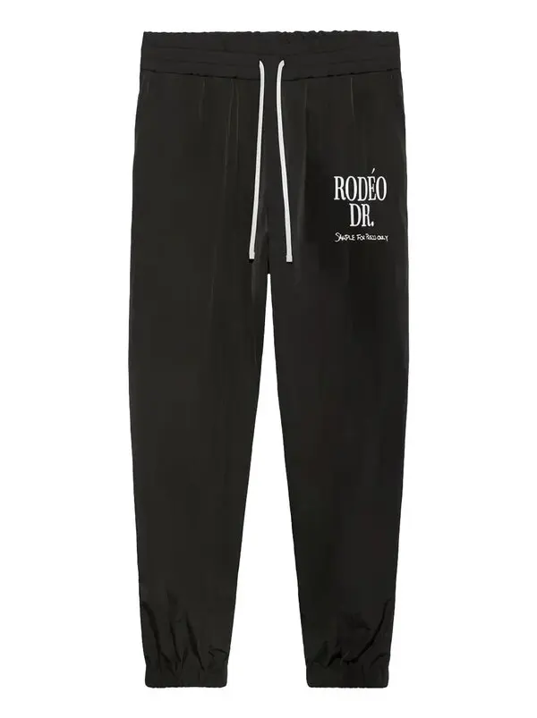 1989 STUDIO Logo-print Track Pants - Black