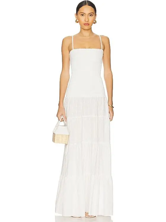 Peixoto Clementine Maxi Dress - White Lotus
