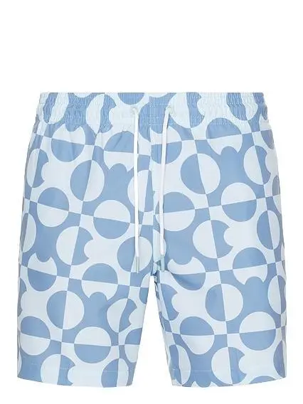 TRUNKS SURF & SWIM CO. Sano 6.5" Swim Short - Tide Blue
