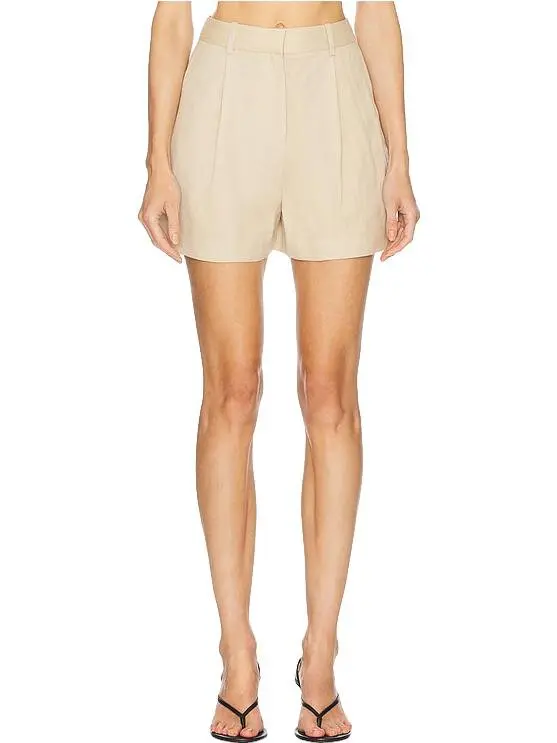 L'academie By Marianna Leala Short - Tan Beige