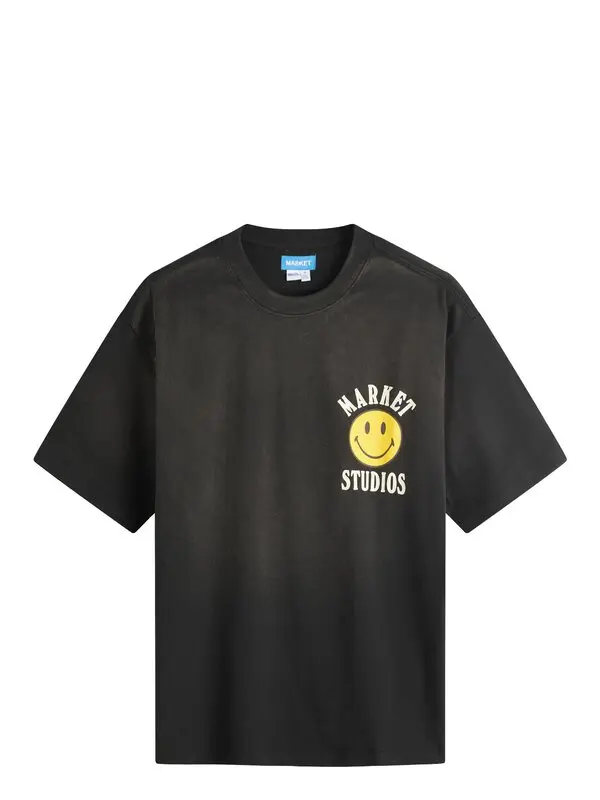 MARKET Smiley Lockup T-shirt - Jet-set-black