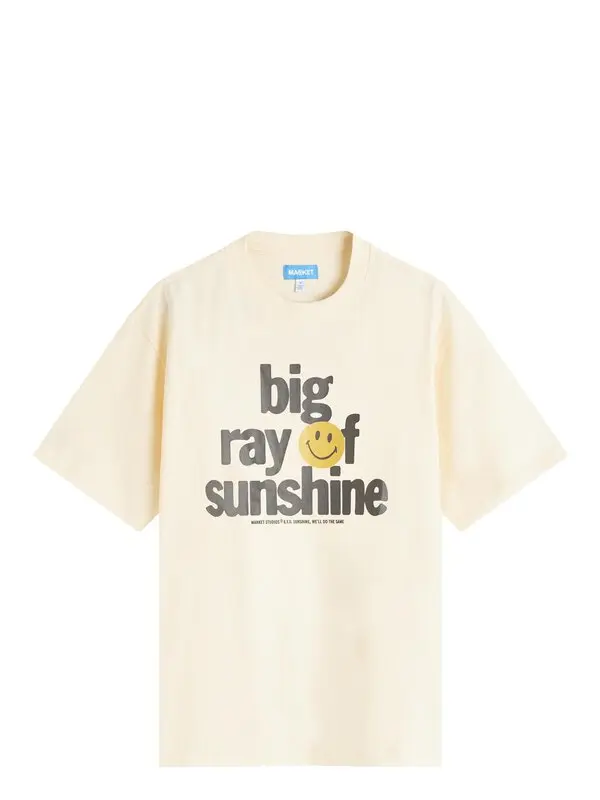 MARKET Smiley Sunshine T-shirt - Butter-cream