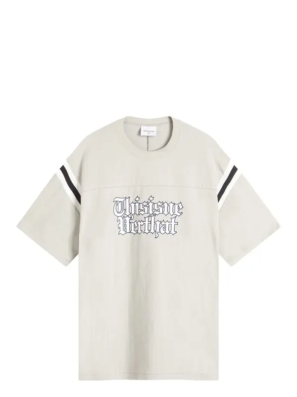 THISISNEVERTHAT Football T-shirt - Grey