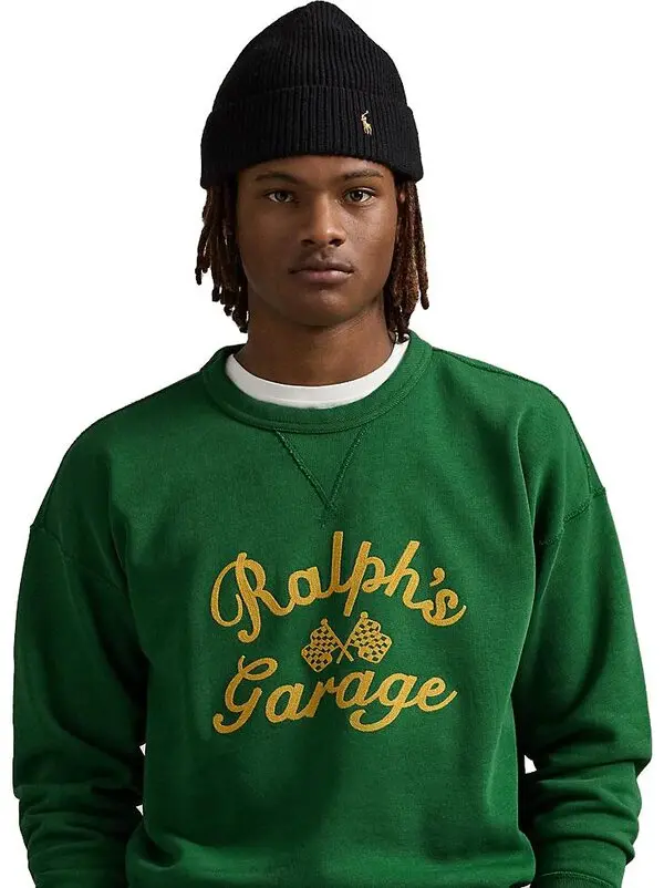 Ralph Lauren Vintage Fit 's Garage Sweatshirt - Tennis Green