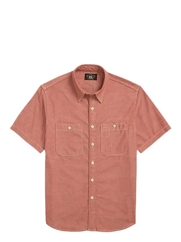 Ralph Lauren Selvedge-detailed Chambray Workshirt - Red