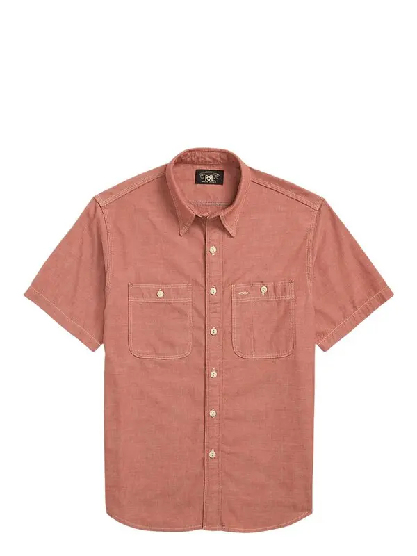 Ralph Lauren Selvedge-detailed Chambray Workshirt - Red