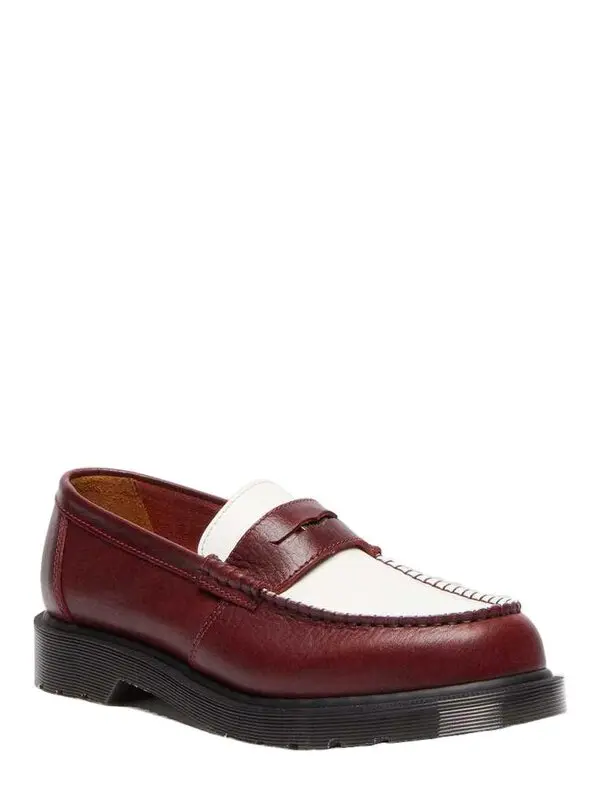 Dr. Martens Penton Made In England Leather Loafers - Red