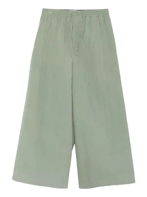 Loewe Anagram-patch Trousers - Green